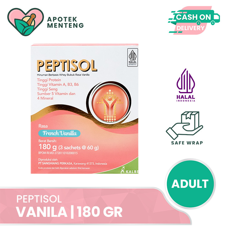 Jual Peptisol Vanila 180 Gram - Susu Tinggi Protein Pemulihan Pasca ...