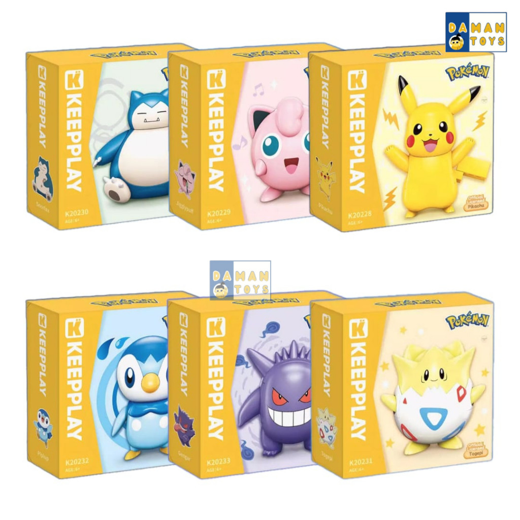 Jual JU87Y Keeppley Bricks Pokemon Characters Pikachu Jigglypuff Togepi ...