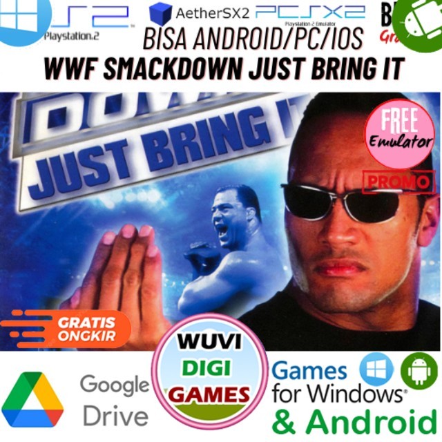 Jual Jual Game PS2 WWF SmackDown Just Bring It | Bisa di PC / Android ...