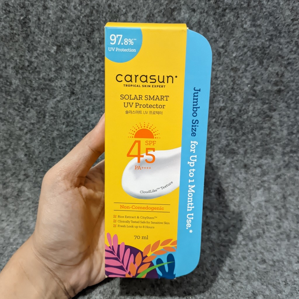 Jual Carasun Solar Smart UV Protection SPF 45 PA++++ Sunscreen | Shopee Indonesia
