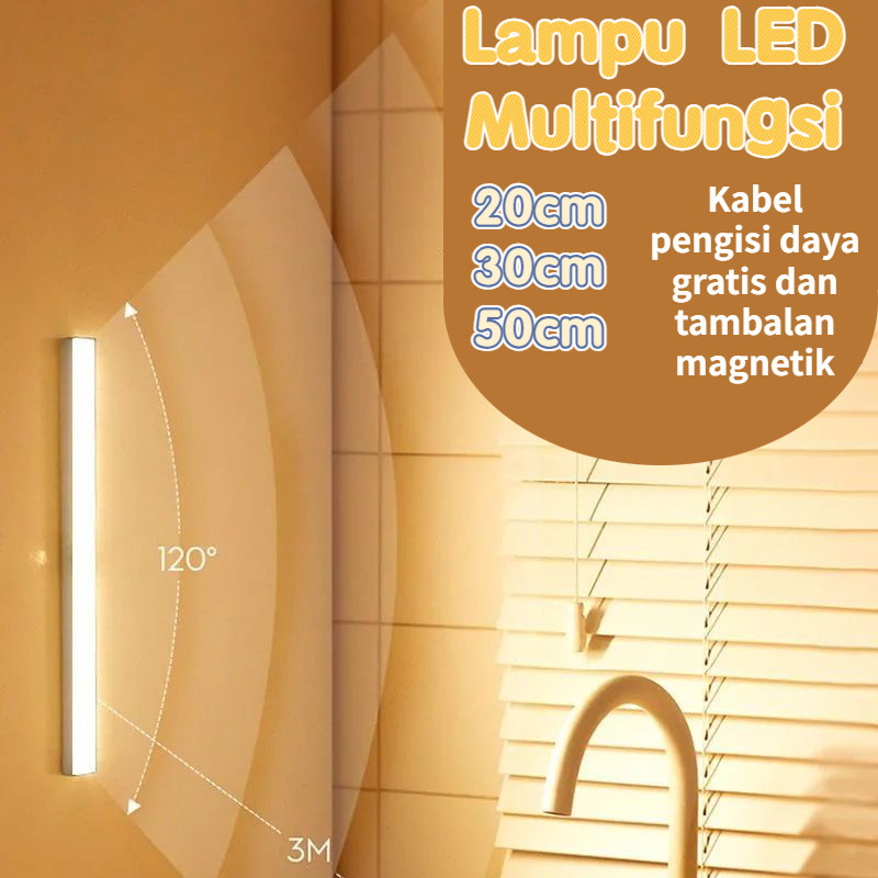 Jual 20/30/50cm Lampu Sensor Gerak Magnetic Motion Sensor Lampu Belajar ...