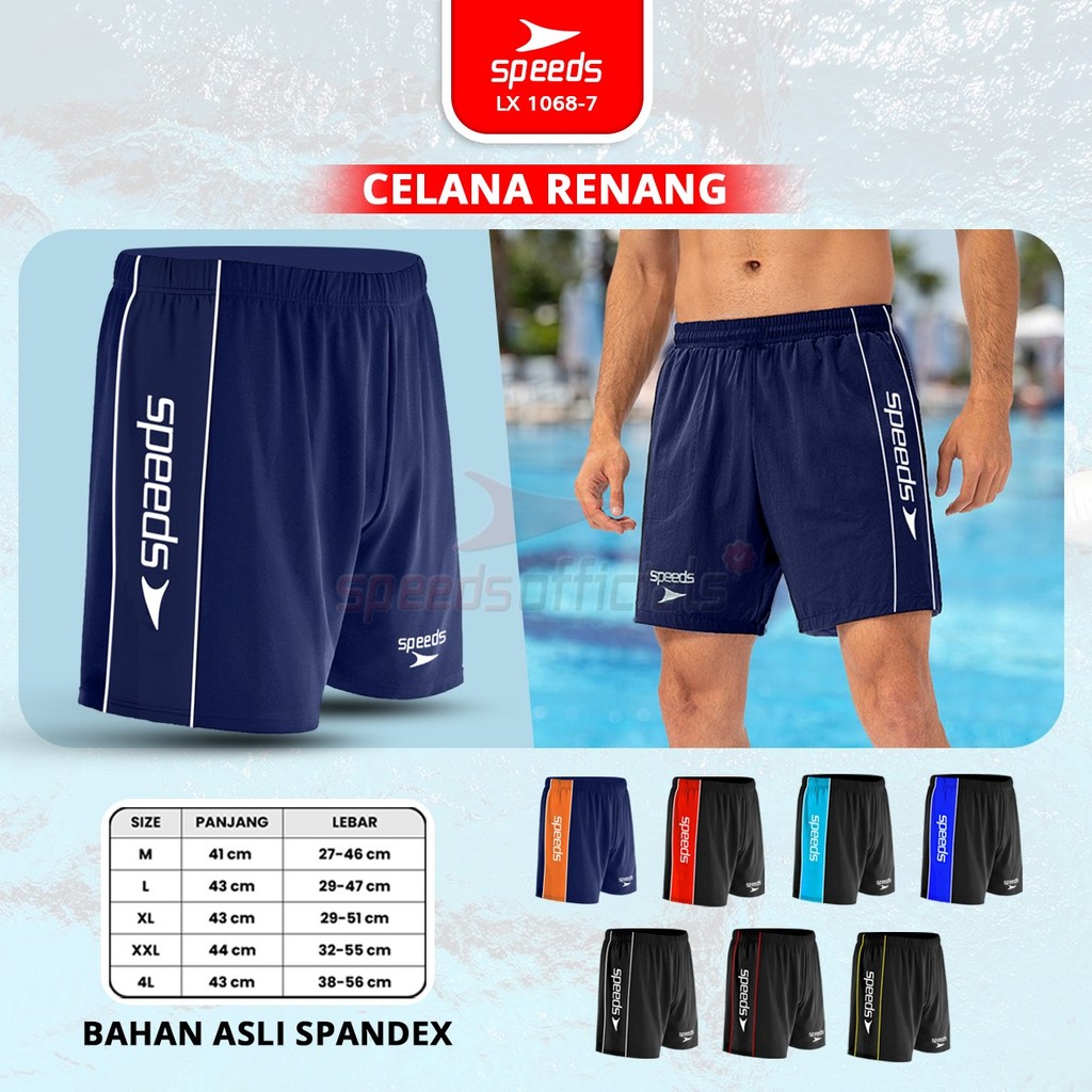 Jual SPEEDS Celana Renang Berenang Pendek Boxer Swim Shorts Pakaian Pria Kolor Boardshorts ...