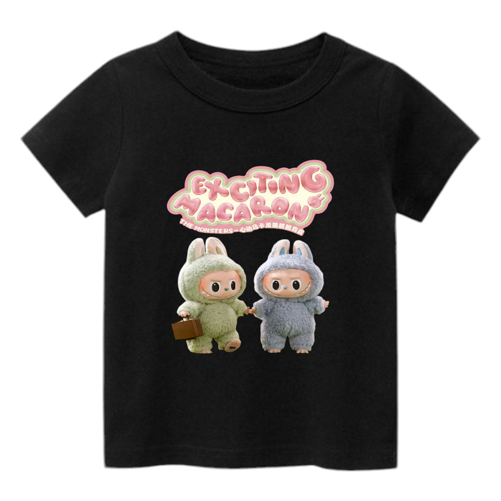 Jual Labubu Macaron Kaos anak cowok dan cewek usia 2 sampai 10 tahun ...