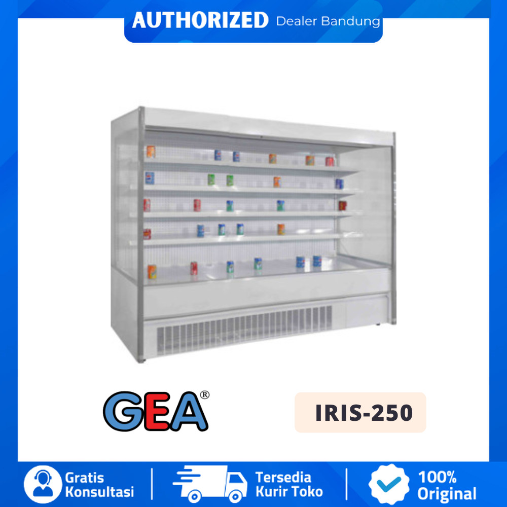 Jual GEA IRIS 250 IRIS-250 MULTIDECK OPENED CHILLER KAPASITAS 2050 LITER | Shopee Indonesia