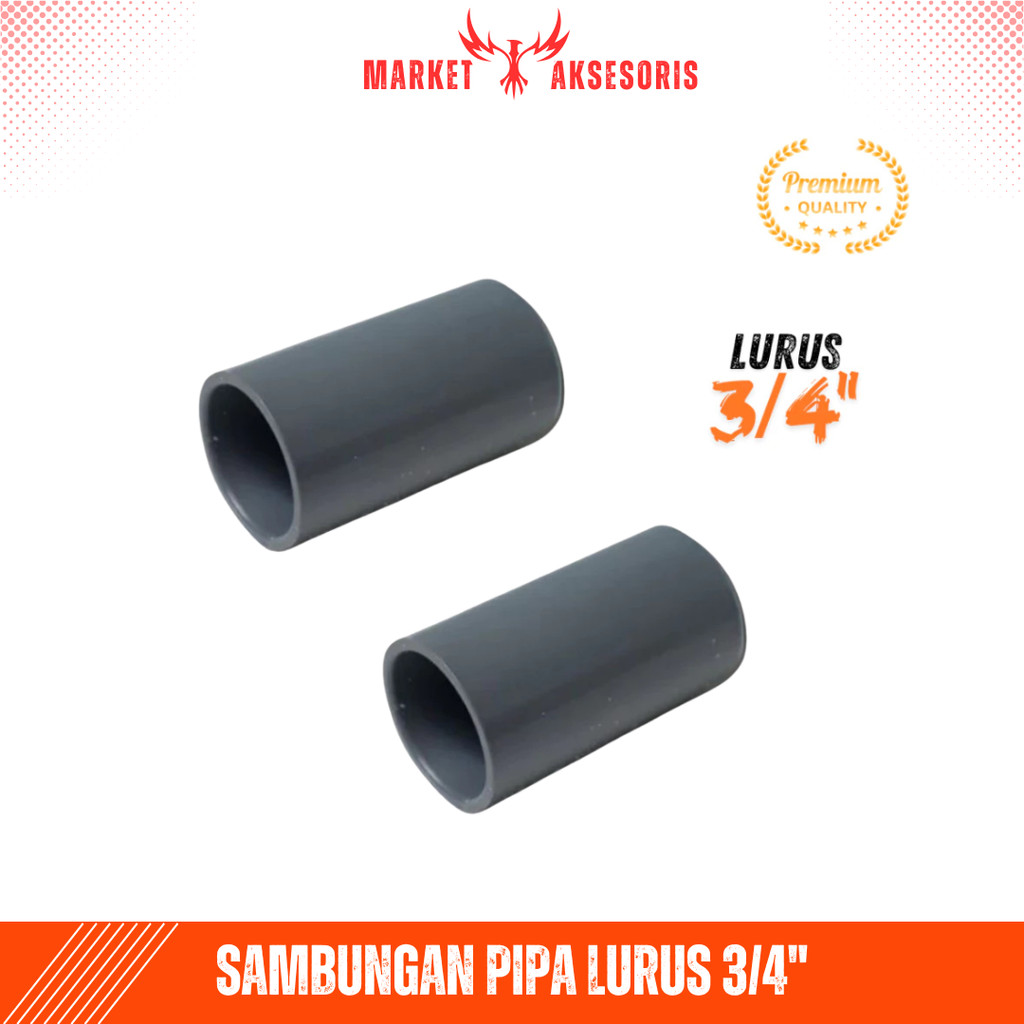 Jual Sambungan Pipa Lurus Socket PVC 3-4 Inch Soket Sambung Alat ...
