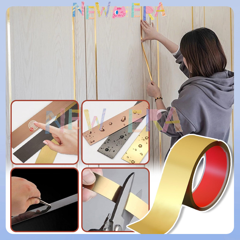 Jual Wall Sticker Panjang 3 Meter / Plat Strip List Dinding | Shopee ...