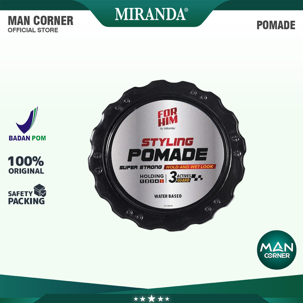 Jual Miranda for Him Styling Pomade - Super Strong Hold and Wet Look ...