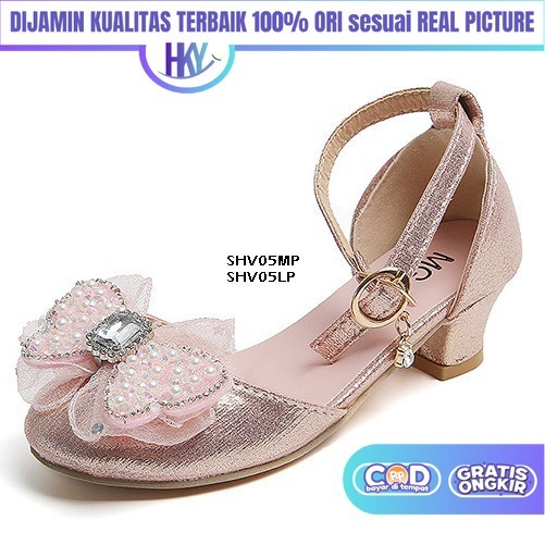Jual Sepatu Pesta Lebaran Kondangan Princess Anak Perempuan Heels Cewek ...