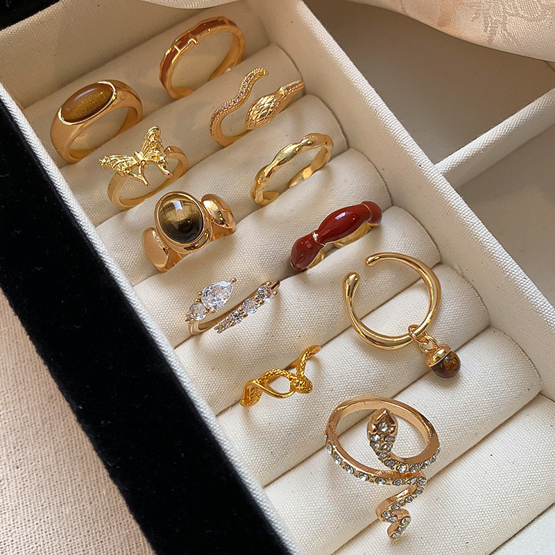 Jual COD Cincin Zirkon Mawar Merah Anggur Cincin Mirador Wanita Cincin ...