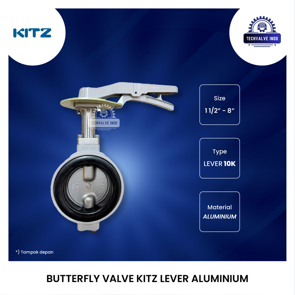 Jual BUTTERFLY VALVE KITZ 2" INCH ALUMINUM LEVER-10XJMEA ORIGINAL ...
