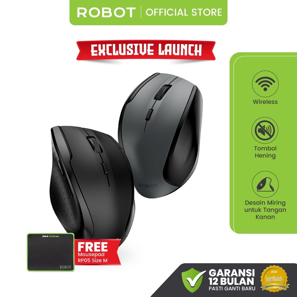 Jual EXCLUSIVE LAUNCH ROBOT Mouse Wireless M315 – 2400 DPI, Silent ...