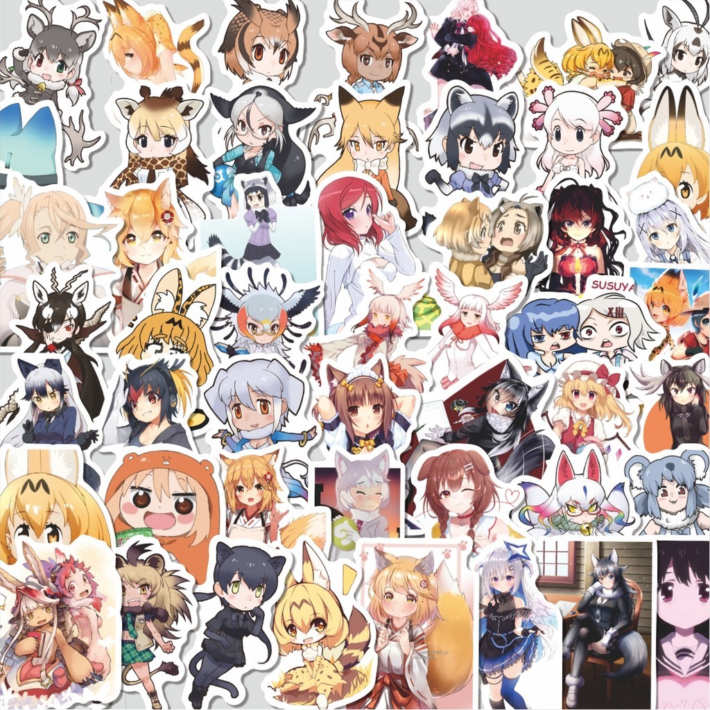 Jual Stiker Cutting Pack Sticker Kartun Kemono Friends Stiker Isi ...