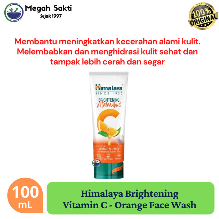 Jual Megah Sakti - Himalaya Brightening Vitamin C - Orange Face Wash ...