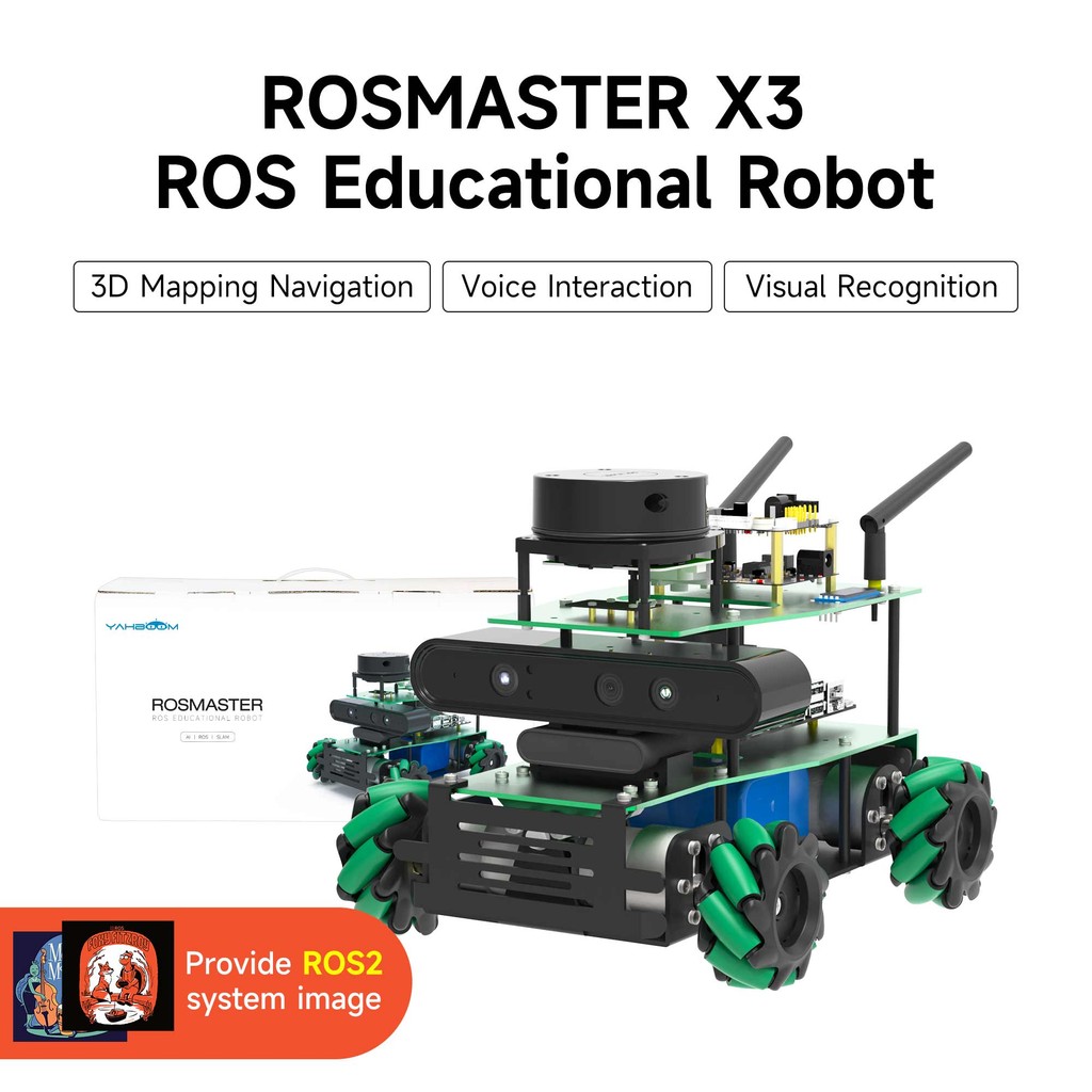 Jual ROSMASTER X3 ROS2 Robot Smart Car DIY Electronic Learning Kit ...