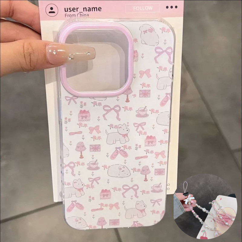 Jual Bunga Lucu Cewek Pinkcase Hp Iphone 17 Pro Max 17 Air 15 Pro Max ...