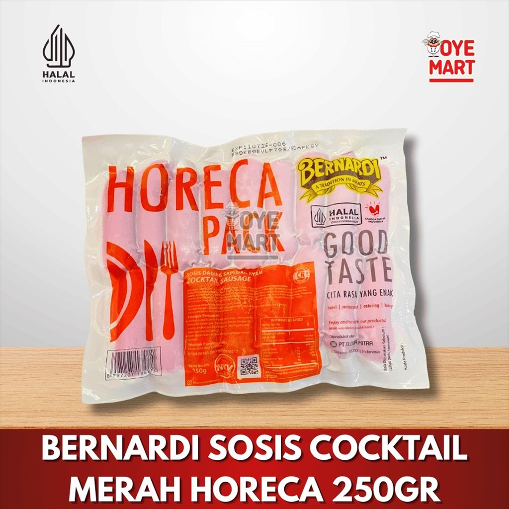 Jual BERNARDI SOSIS COCKTAIL MERAH HORECA 250GR / SOSIS MINI | Shopee ...