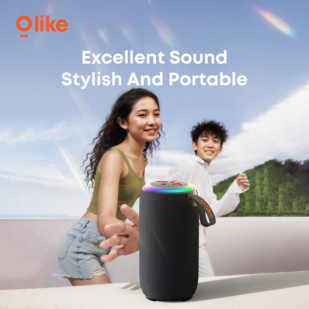 Jual OLIKE Speaker Bluetooth SF11 with LED Light HD Audio Stereo Bass ...