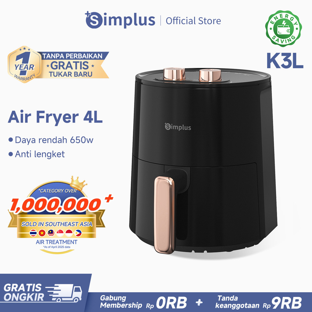 Jual Simplus Air Fryer 4L 650w Multifungsi Tanpa Minyak Untuk Goreng ...