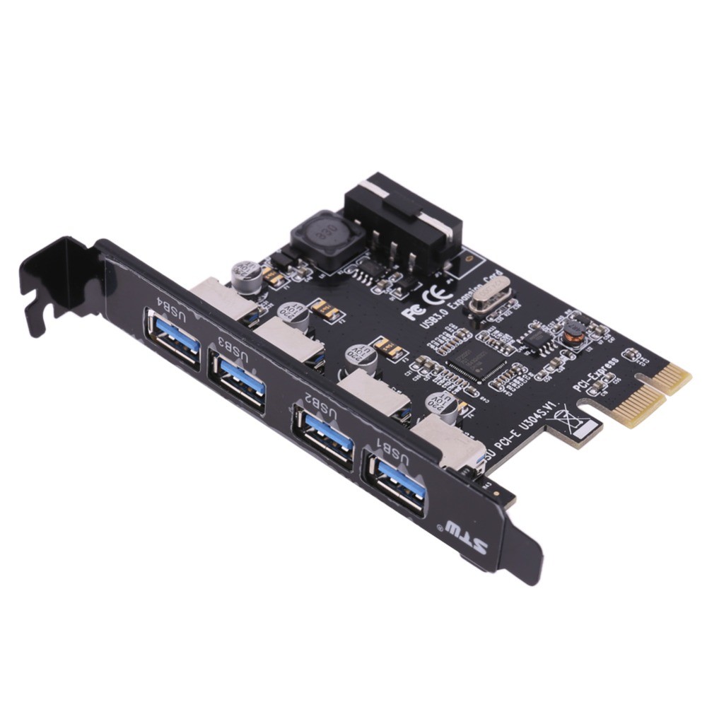 Jual 4 Port PCI-E To USB3.0 Hot Swap Plug and Play Converter Extender ...