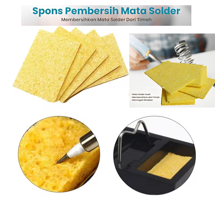 Jual Spons Pembersih Timah Pasta Flux Solder Pad Cleaner Busa Tahan ...