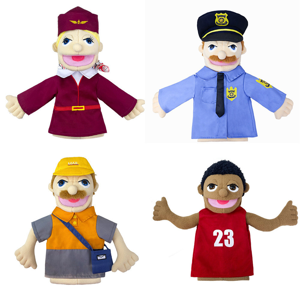 Jual Profession Soft Stuffed Toy Doll Doctors Police Postal Worker ...