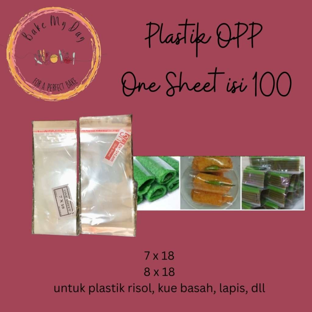 Jual Plastik OPP One Sheet Isi 100 pcs | Shopee Indonesia