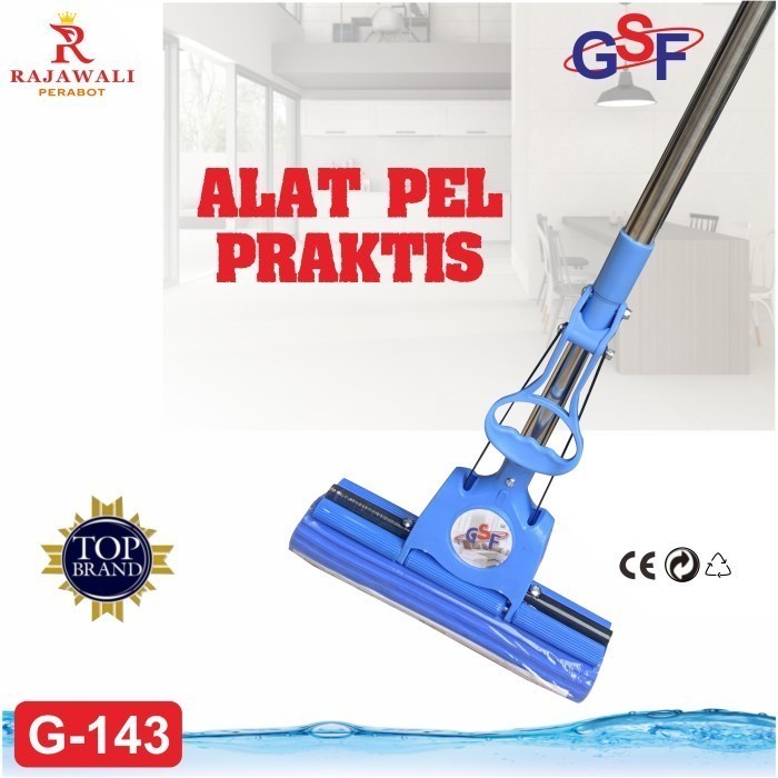 Jual Alat Pel Lantai Busa PVA Mop Wiper Busa Sodok GSF G-143 BR10 ...