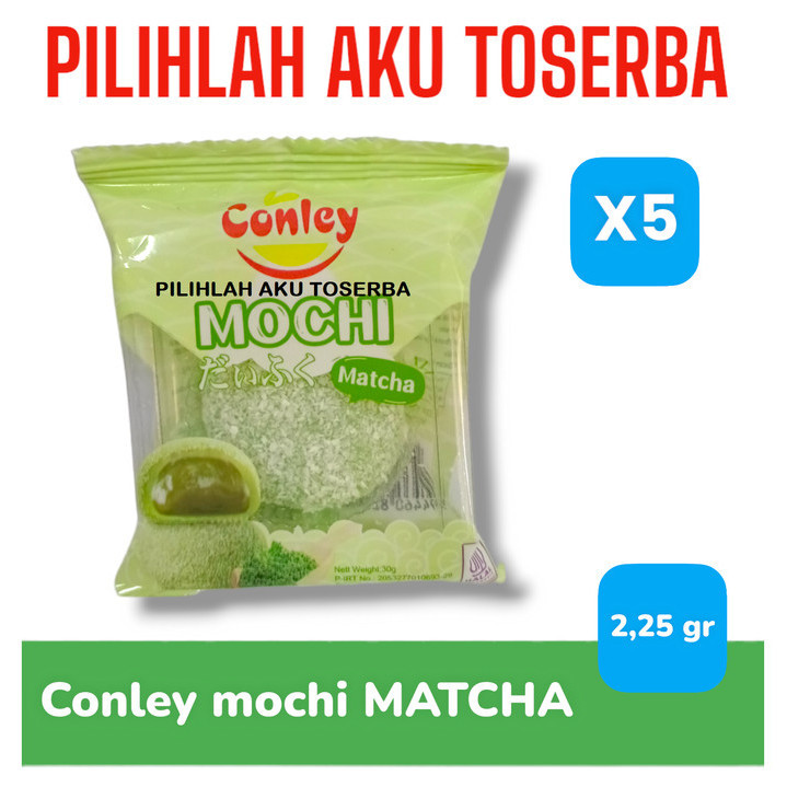 Jual Conley MOCHI Rasa MATCHA - ( HARGA 5 PCS ) | Shopee Indonesia