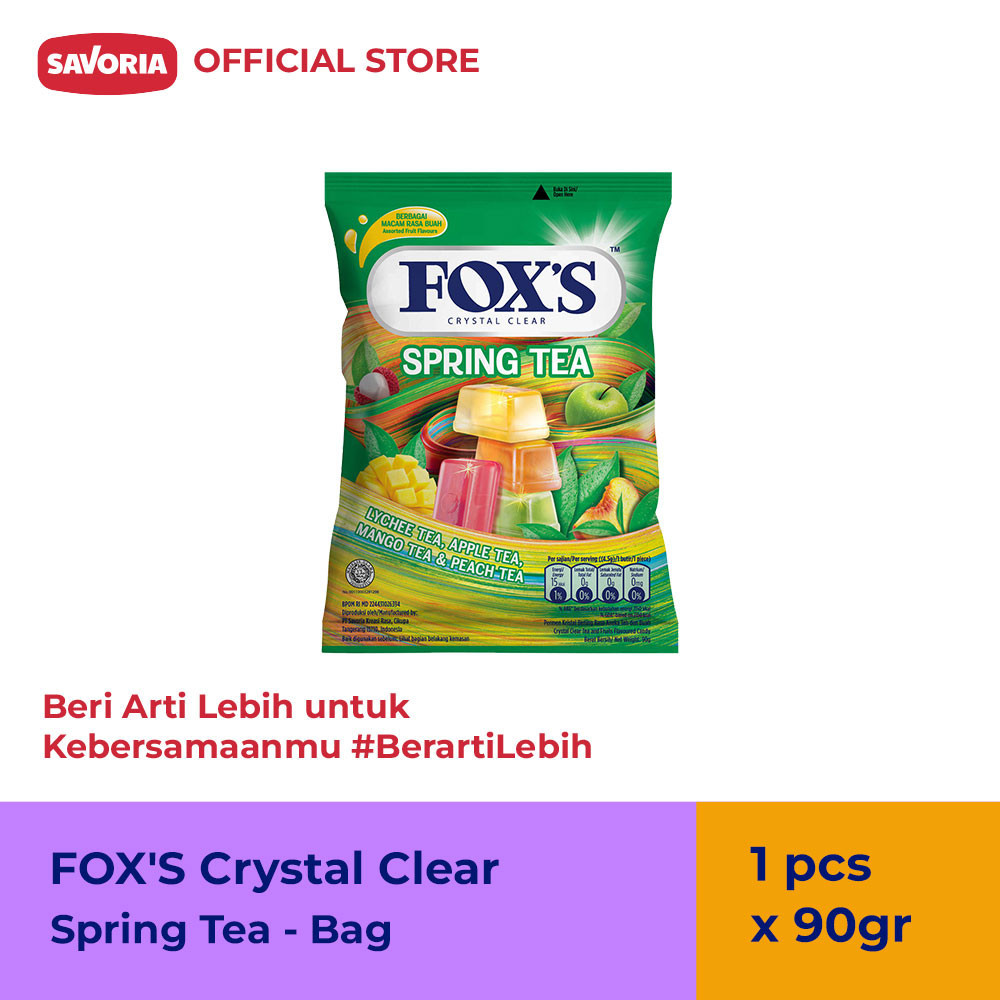Jual FOX'S Spring Tea Bag - Permen Teh Buah 90g | Shopee Indonesia