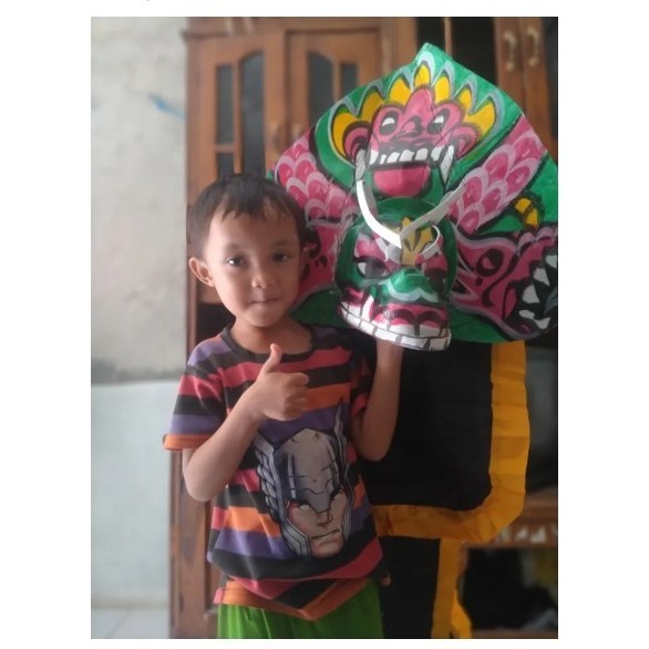 Jual Barongan topeng reog ponorogo anak anak besar kain panjang ...