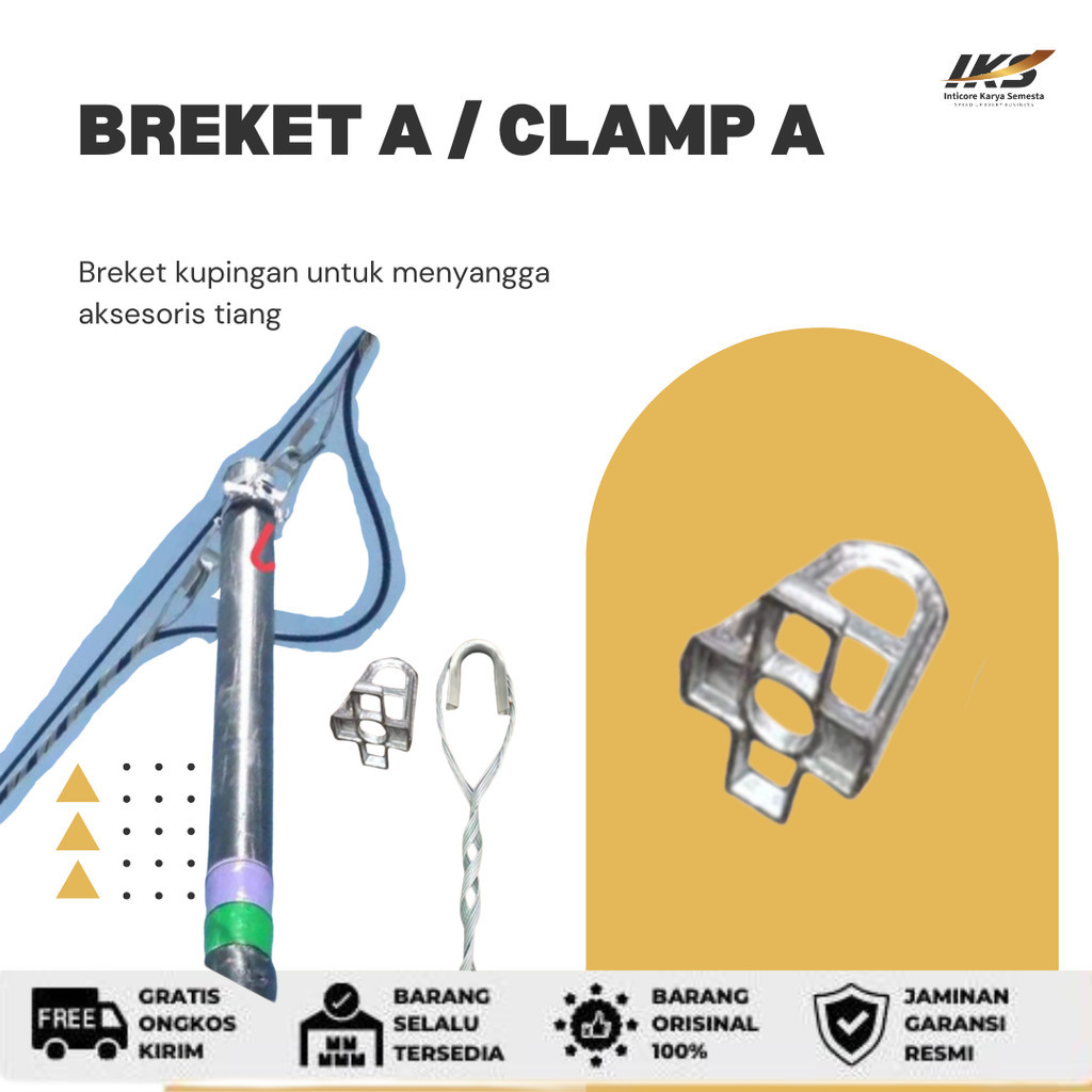 Jual Braket A / Clamp A Aksesoris Tiang | Shopee Indonesia