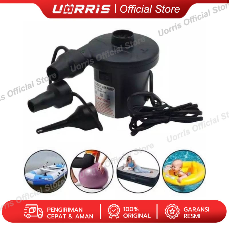 Jual UORRIS Pompa angin elektrik 2 IN 1 Ac air pump Vacuum blow Sofabed Airbed Pompa udara ...