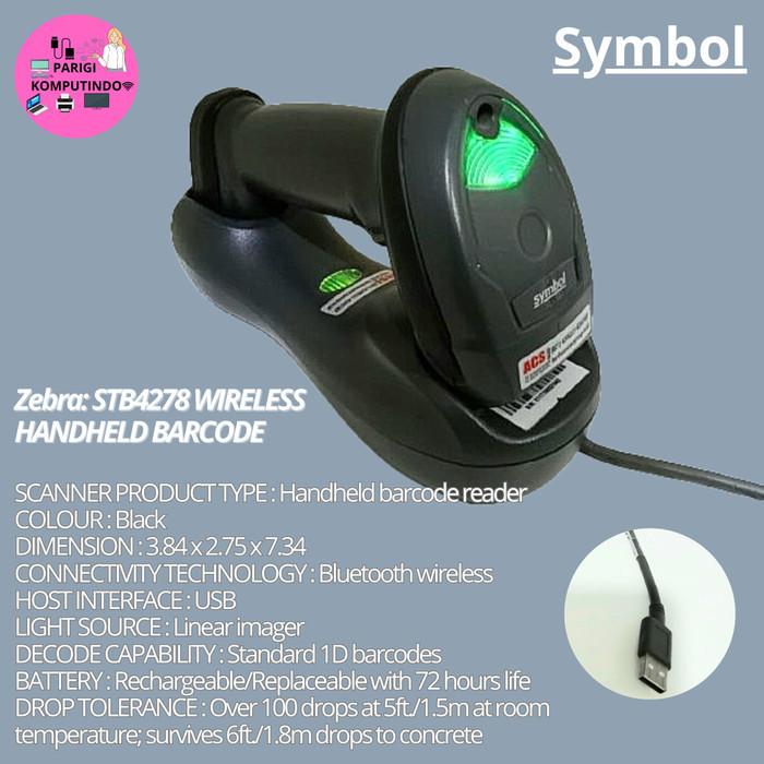 Jual Scanner barcode Zebra Symbol Li4278 Scanner barcode | Shopee Indonesia