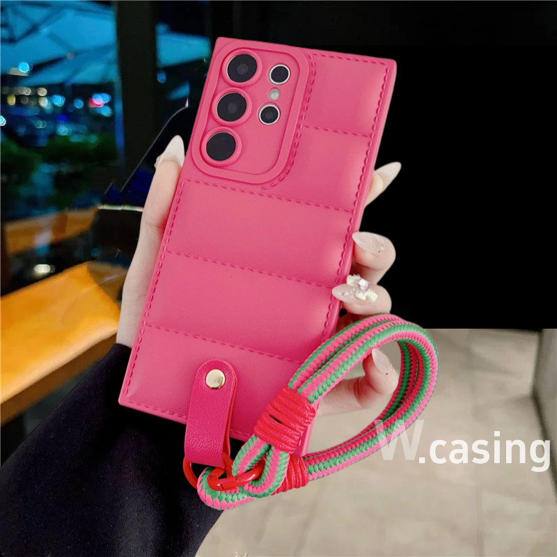 Jual New Candy Colored Down Jacket Phone Cover for Samsung Galaxy S24 ...