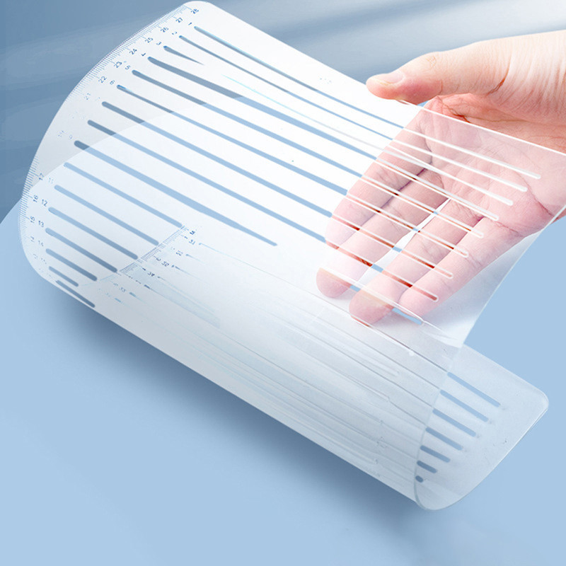 Jual 1PC Calligraphy Stencil Straight Line A4 Clear Ruler Writing Tool ...