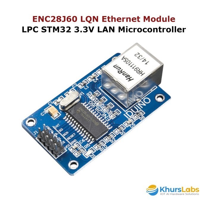 Jual SYS99 ENC28J60 LQN Ethernet Module 25Mhz Crystal Avr 51 LPC STM32 3.3V LAN Microcontroller ...