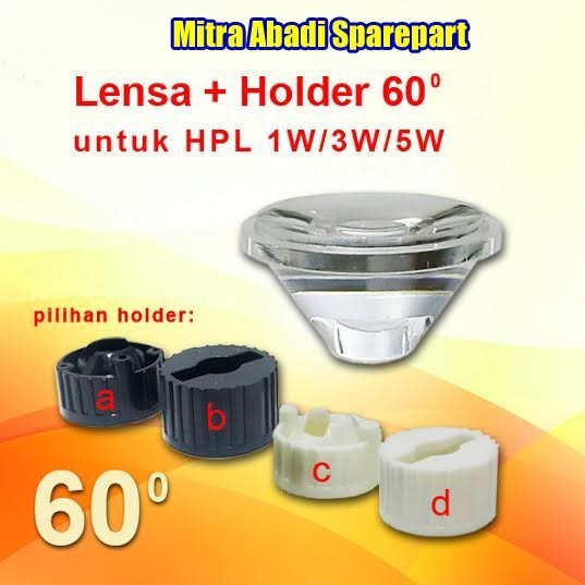Jual Lensa Polos 60 Derajat + Holder/Casing - A Kaki Hitam -ADN07 ...