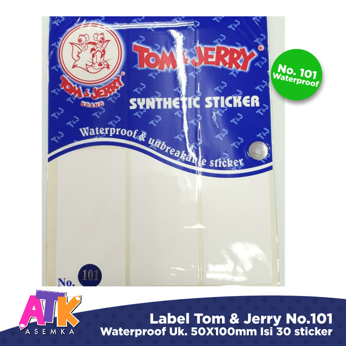 Jual Label Tom & Jerry No.101 Waterproof, Label Anti Air | Shopee Indonesia
