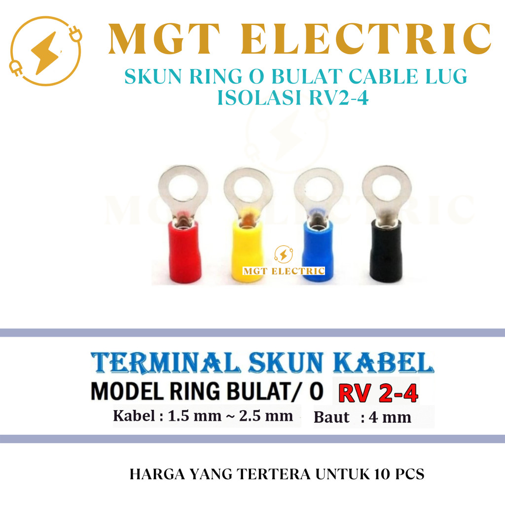 Jual Skun Ring RV 2-4 / Sekun O Bulat RV2-4 / Skun Insulasi RV2-4 ...