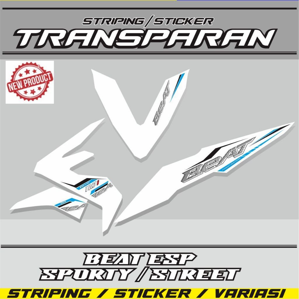 Jual STIKER BEAT 2017-2019 STRIPING/ MOTOR BEAT ESP STREET SPORTY ...
