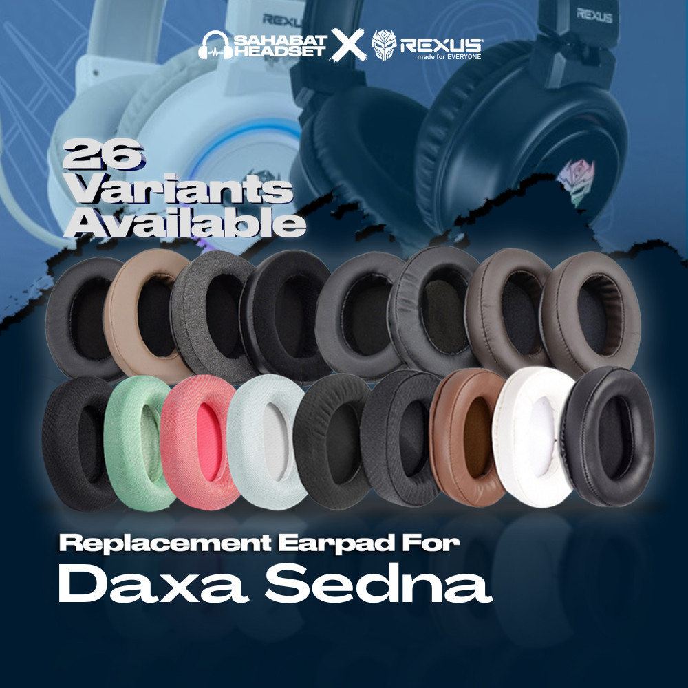 Jual Earpad Ear Cushion Earcup Rexus Daxa Sedna HX9 Busa Foam Pad ...