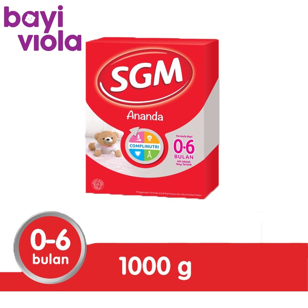 Jual ED SEPT 2025 SGM Ananda 1 Susu Formula Bayi (0-6 bulan) - 1kg/1000g | Shopee Indonesia