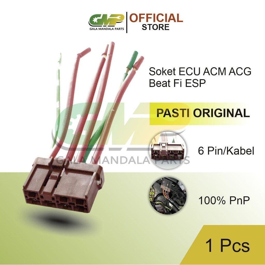 Jual Soket Kabel ECU Kiprok Beat Fi Vario 110 Scoopy Esp Socket ECM ACG ...