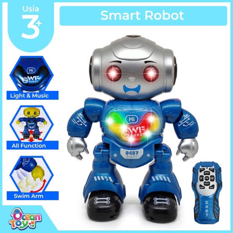 Jual (BISA COD) Mainan rc smart robot musikal / Mainan Smart Robot / RC ...
