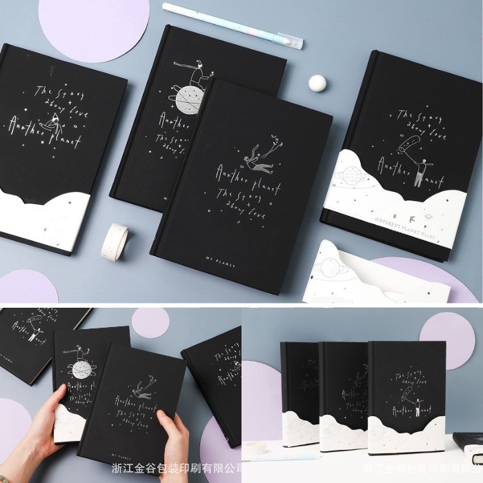 Jual NOTEBOOK DIARY A5 HARD COVER / BUKU CATATAN A5 BUKU TULIS HITAM ...