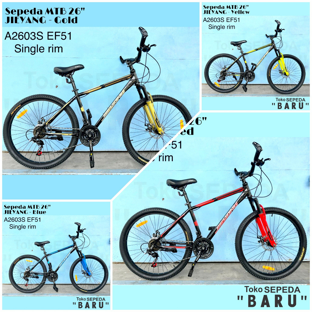 Jual TB - Sepeda MTB JIEYANG Ukuran 24 26 27,5 Inch | Shopee Indonesia