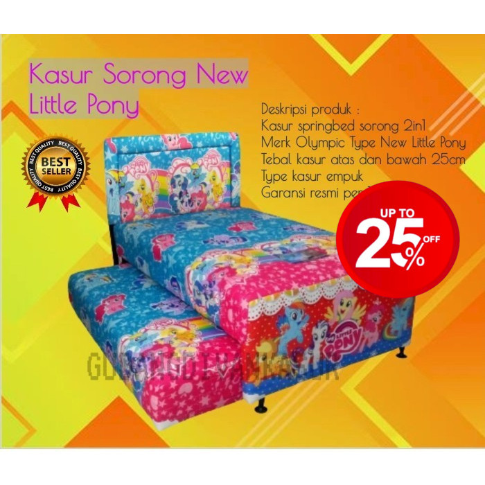 Jual Kasur Sorong / Kasur 2 in 1 New Little Pony Merk Olympic | Shopee ...