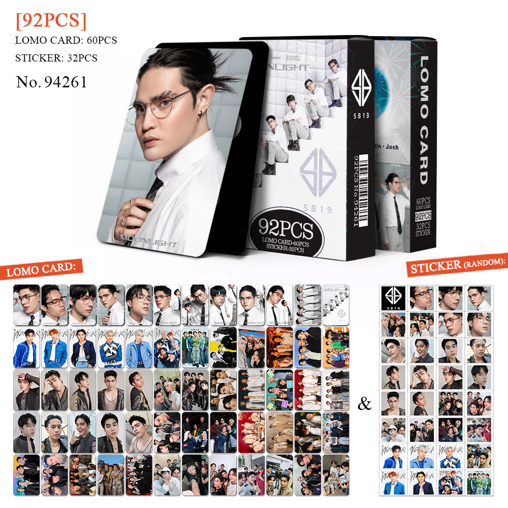 Jual 92pcs Kpop SB19 Photo Card LOMO Card Pablo Josh Stell Ken Justin ...