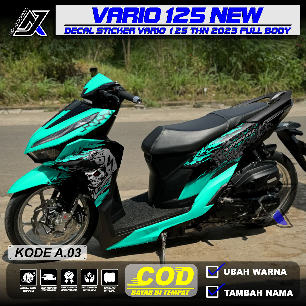 Jual Decal VARIO 125 NEW Full Body Gradasi - Sticker Vario 125 New 2022 2023 2024 Full Bodi ...