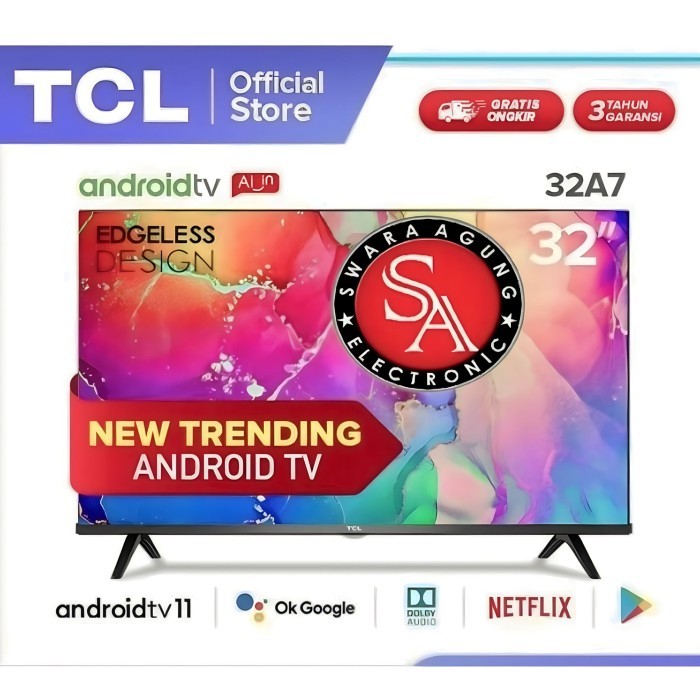 Jual Led Digital Android TV 32 Inch TCL Type: 32A7 (Khusus Medan) | Shopee Indonesia